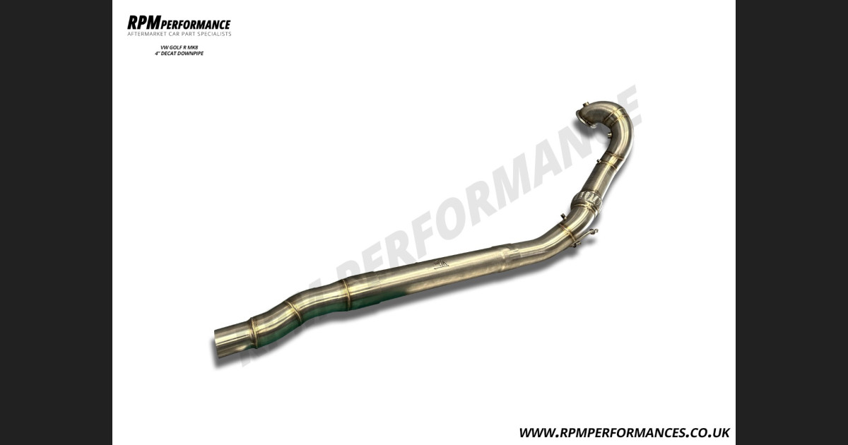 VW Golf R Mk8 2.0 TSI (21>) Downpipe Decat 4"- 3.5"